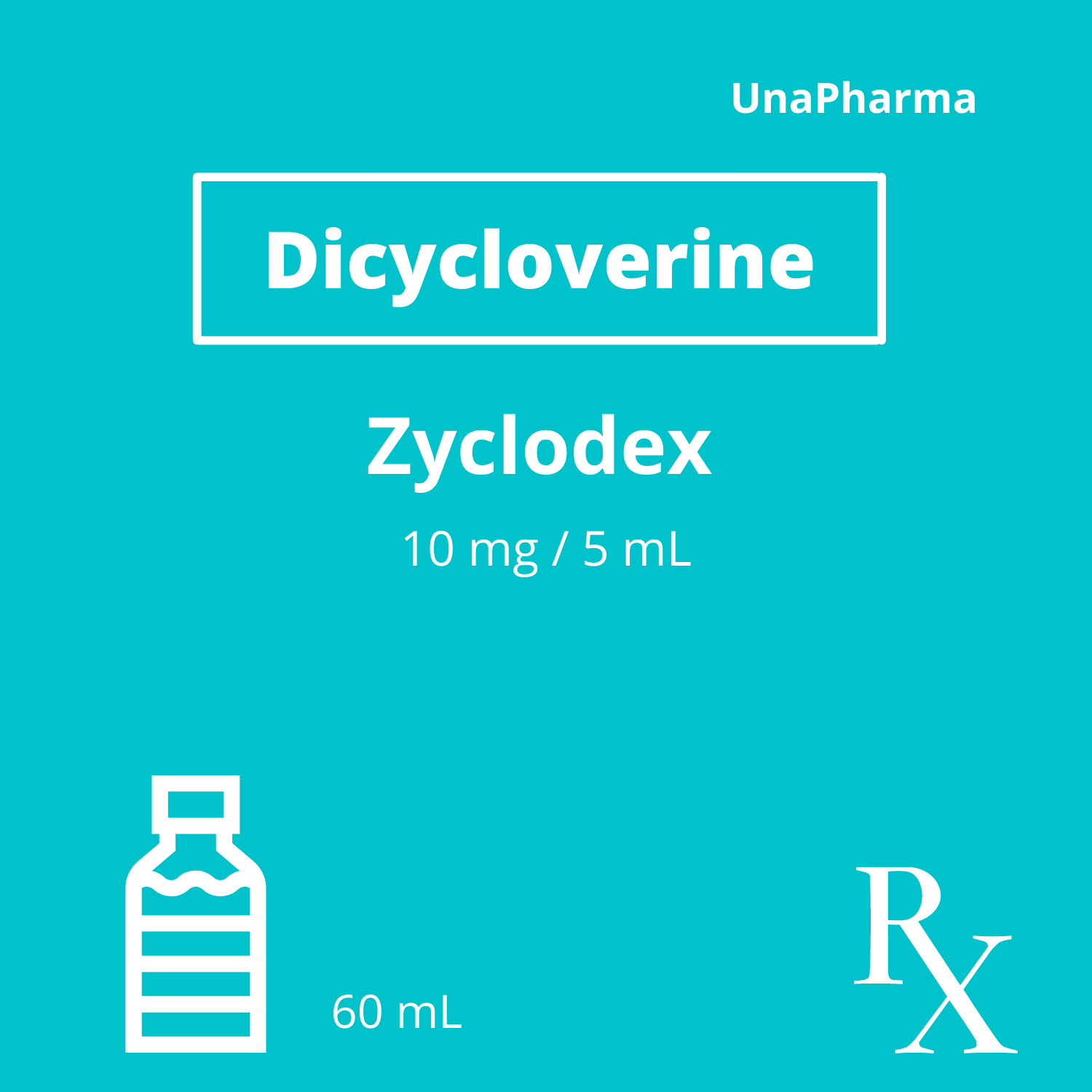 ZYCLODEX Dicycloverine Hydrochloride 10mg / 5mL Syrup 60mL price in the ...
