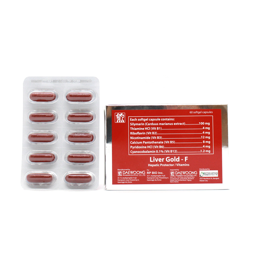 LIVER GOLD-F Silymarin / Vitamin B Complex Softgel Capsule 60's price ...