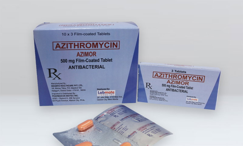 AZIMOR Azithromycin 500mg Film-Coated Tablet 3's price in the ...