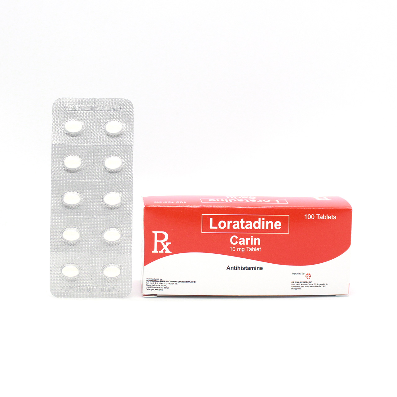 CARIN Loratadine 10mg Tablet 100's price in the Philippines | MedsGo ...