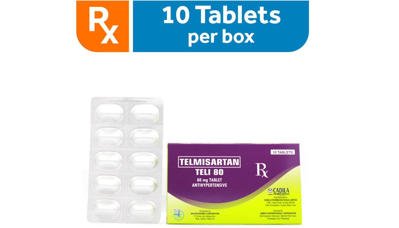 TELI 80 Telmisartan 80mg Tablet 10's price in the Philippines | MedsGo ...