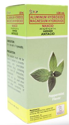 MAXCID Aluminum Hydroxide / Magnesium Hydroxide 200mg / 100mg per 5mL ...