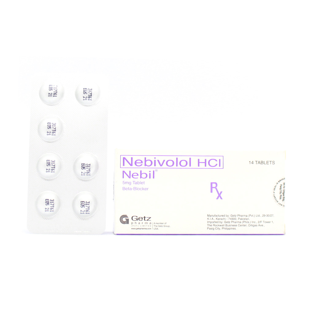 NEBIL Nebivolol Hydrochloride 5mg Tablet 14's price in the Philippines | MedsGo Pharmacy
