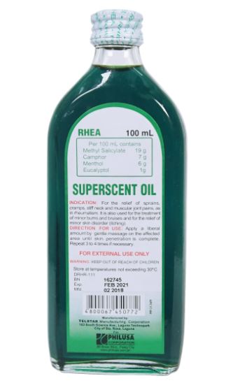 SUPERSCENT OIL Methyl Salicylate / Camphor / Menthol / Eucalyptol 19g ...