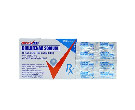 RITEMED Diclofenac Sodium 50mg Enteric-Coated Tablet 1's price in the ...