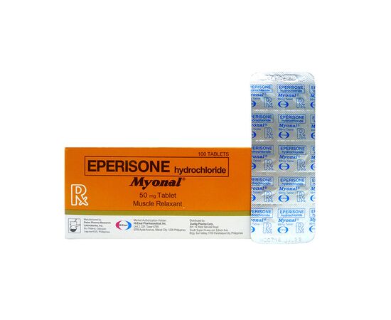 MYONAL Eperisone Hydrochloride 50mg Tablet 1's price in the Philippines ...