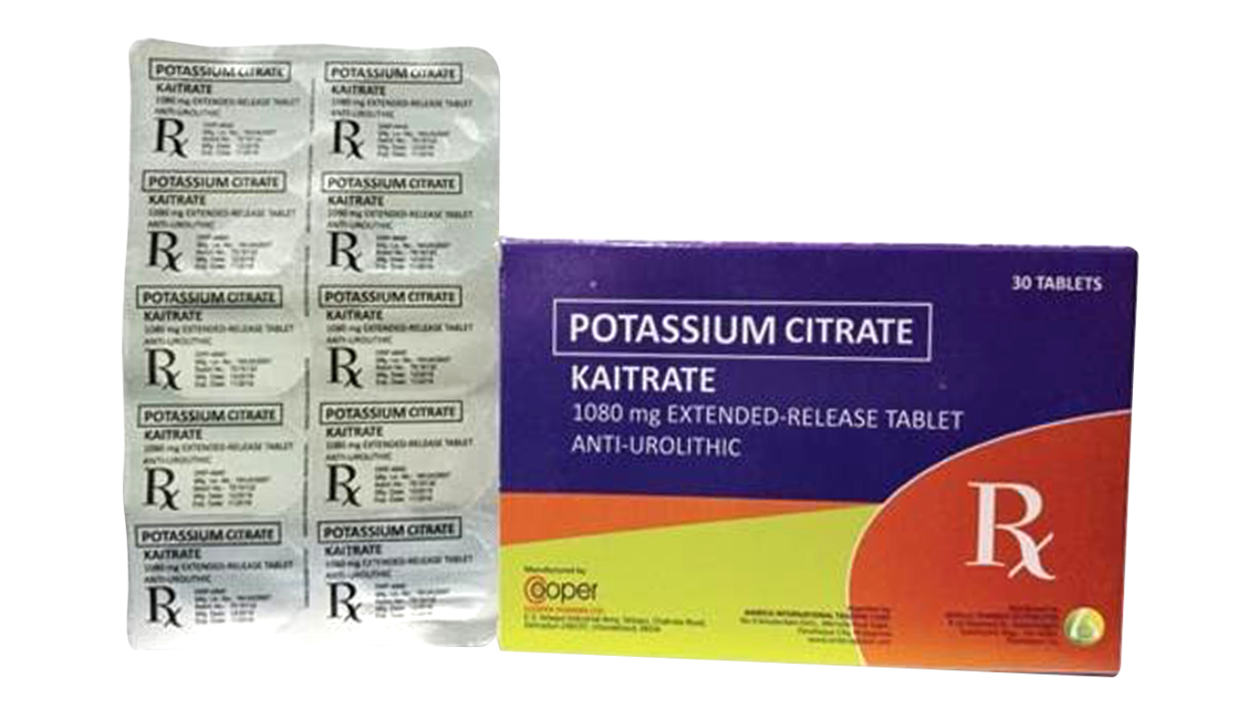 KAITRATE Potassium Citrate 1080mg Extended-Release Tablet 1's price in ...
