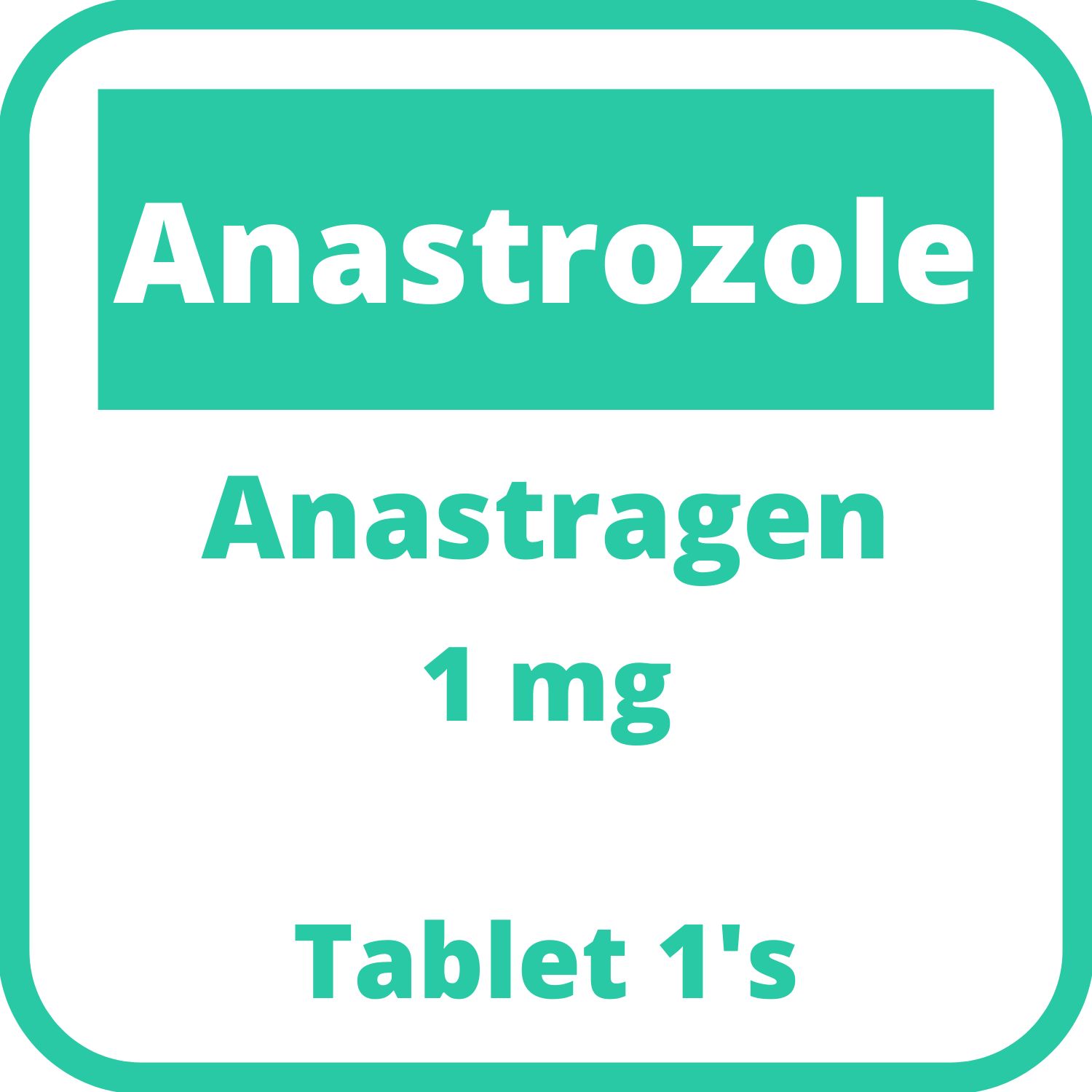 ANASTRAGEN Anastrozole 1mg Film-Coated Tablet 1's price in the ...