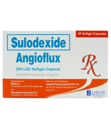 Buy Angioflux sulodexide 250 lsu softgel capsule 1's online with MedsGo ...
