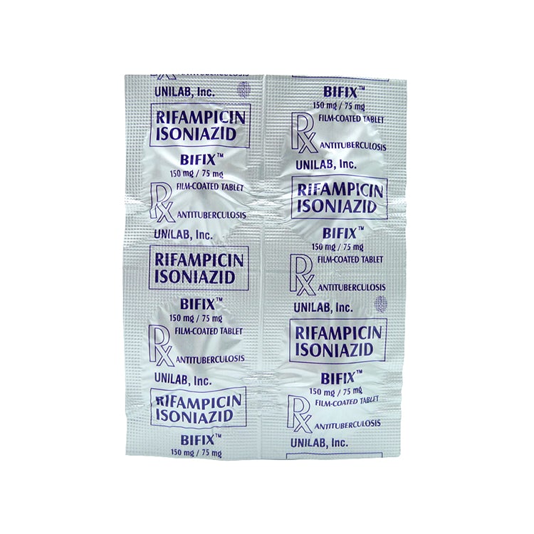 Buy Bifix rifampicin / isoniazid 150mg / 75mg film-coated tablet 1's ...