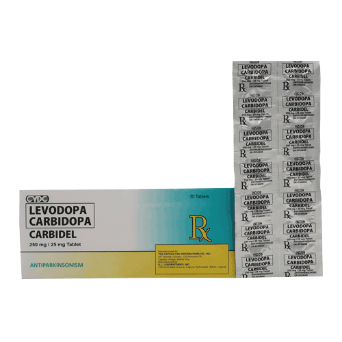 CARBIDEL Levodopa / Carbidopa 250mg / 25mg Tablet 1's price in the ...