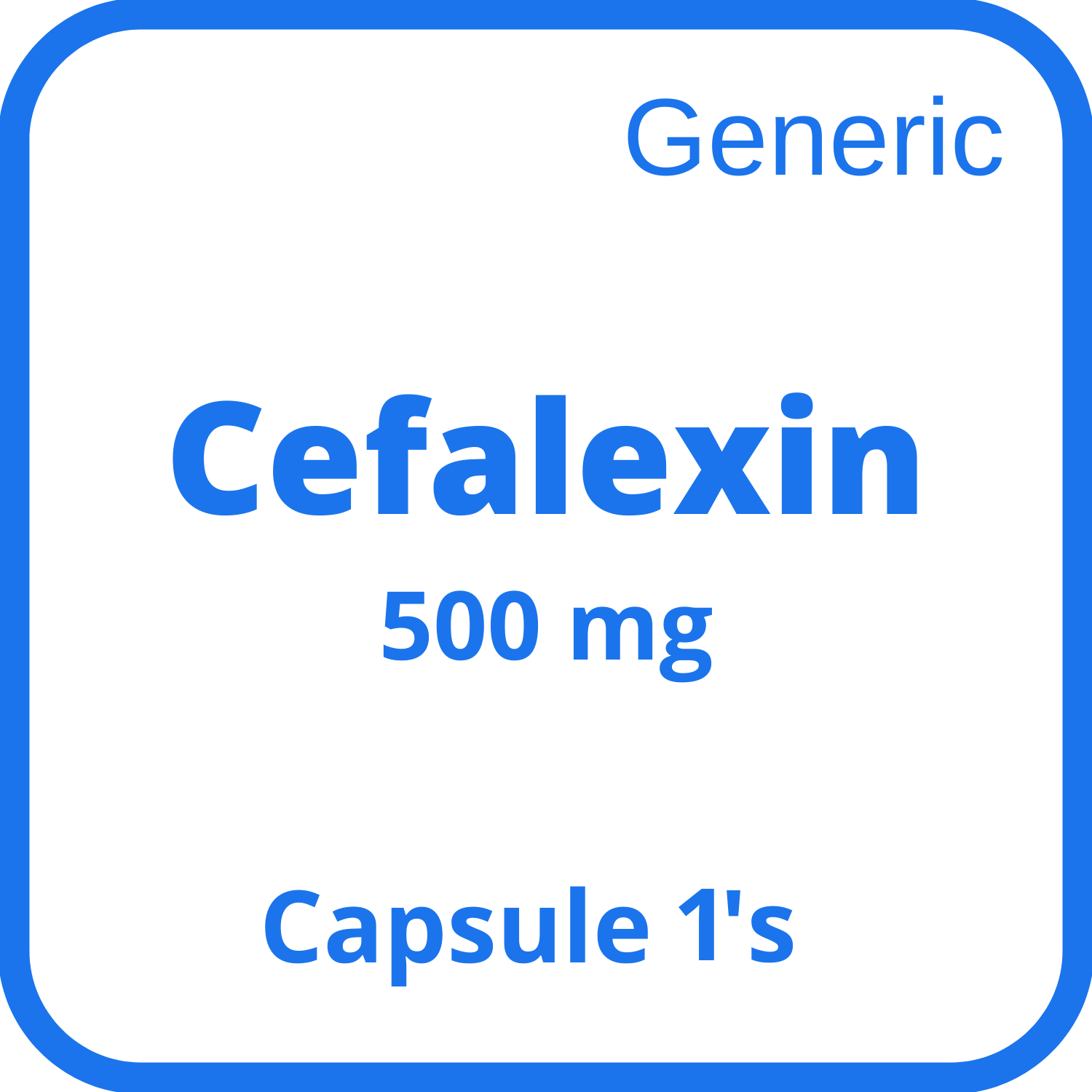 RITEMED Cefalexin Monohydrate 500mg Capsule 1's price in the ...