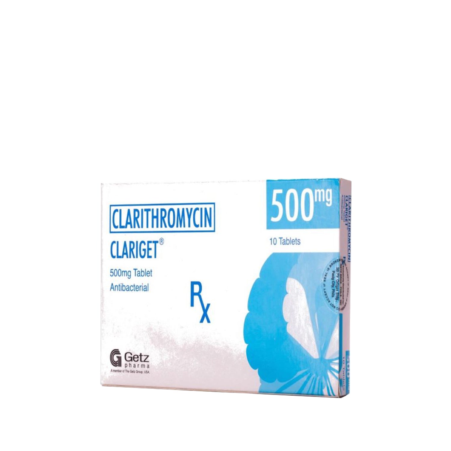 CLARIGET Clarithromycin 500mg Film-Coated Tablet 1's price in the ...