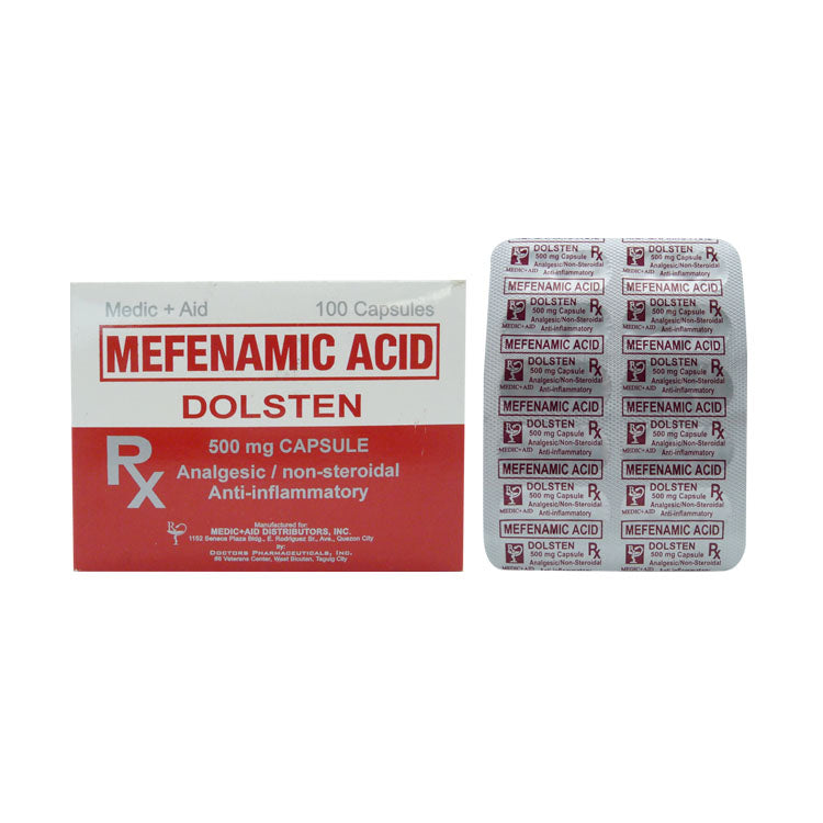 DOLSTEN Mefenamic Acid 500mg Capsule 1's price in the Philippines ...