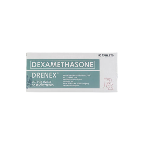 DRENEX Dexamethasone 750mcg Tablet 1's price in the Philippines ...