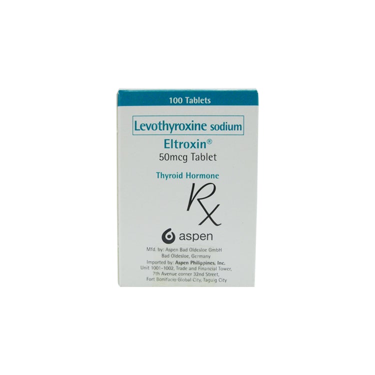 Eltroxin Levothyroxine Sodium 50mcg Tablet 1s Price In The Philippines