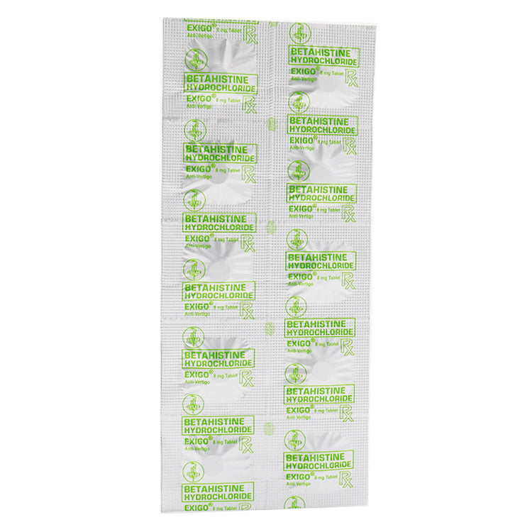 EXIGO Betahistine Hydrochloride 8mg Tablet 1's price in the Philippines ...