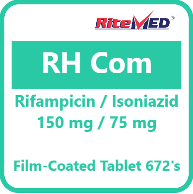 RH COM Rifampicin / Isoniazid 150mg / 75mg Film-Coated Tablet 672's ...
