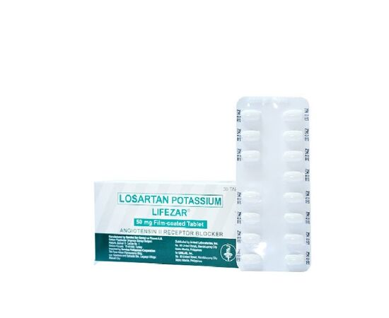 LIFEZAR Losartan Potassium 50mg Film-Coated Tablet 1's price in the ...