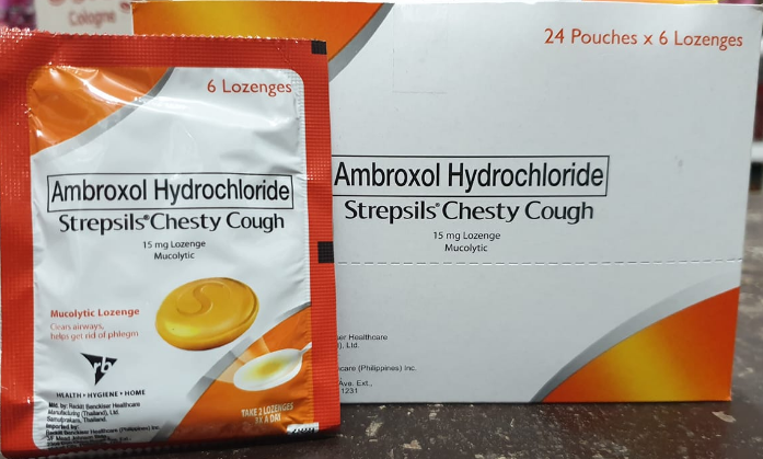 STREPSILS CHESTY COUGH Ambroxol Hydrochloride 15mg Lozenge 144's price ...