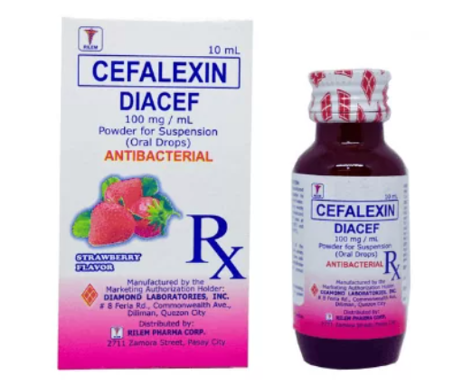 Buy Diacef cefalexin monohydrate 100mg / ml powder for suspension (oral ...