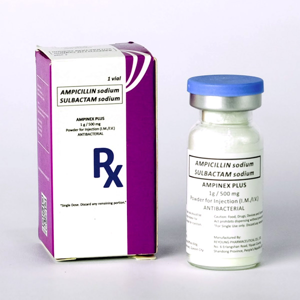 AMPINEX PLUS Ampicillin Sodium / Sulbactam Sodium 1g / 500mg Powder for ...