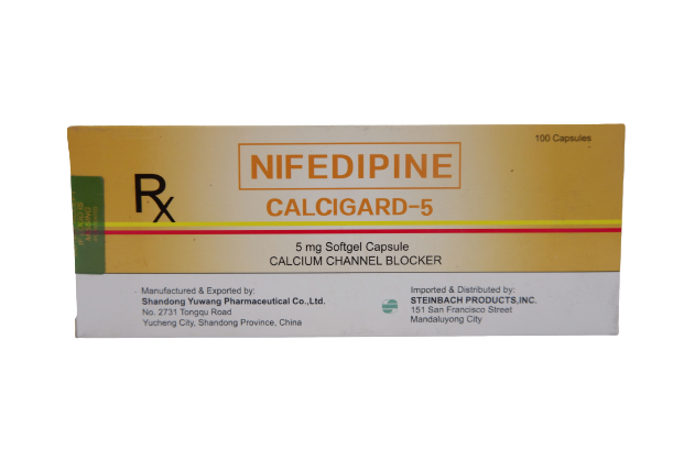 CALCIGARD-15 Nifedipine 5mg SoftGel Capsule 100's price in the ...