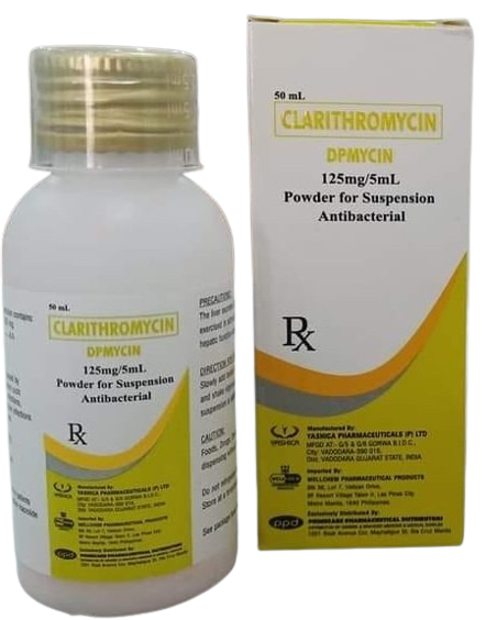 DPMYCIN Clarithromycin 125mg / 5mL Powder for Suspension 50mL price in ...