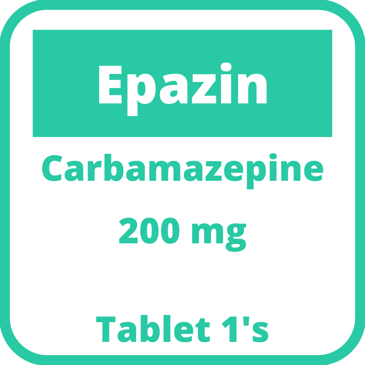 EPAZIN Carbamazepine 200mg Tablet 1's price in the Philippines | MedsGo ...
