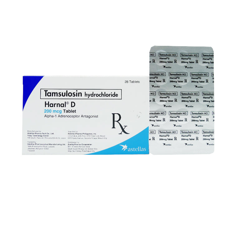 HARNAL D Tamsulosin Hydrochloride 200mcg Tablet 1's price in the Philippines | MedsGo Pharmacy