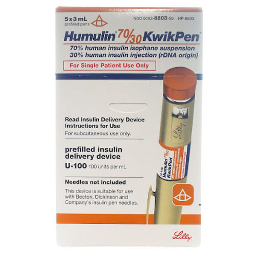 HUMULIN 70/30 KWIKPEN Insulin Human (rDNA) 100IU / mL Suspension for SC Injection 3mL 1's price ...