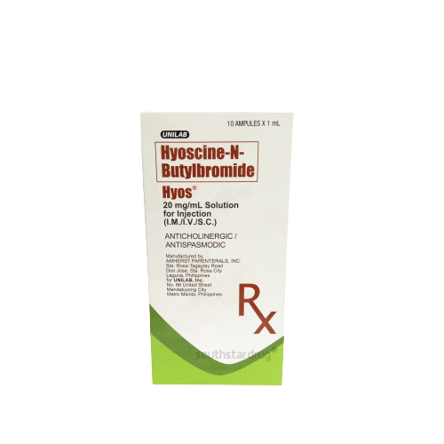 HYOS HYOScine N-Butylbromide 20mg / mL Solution for IM/IV/SC Injection ...