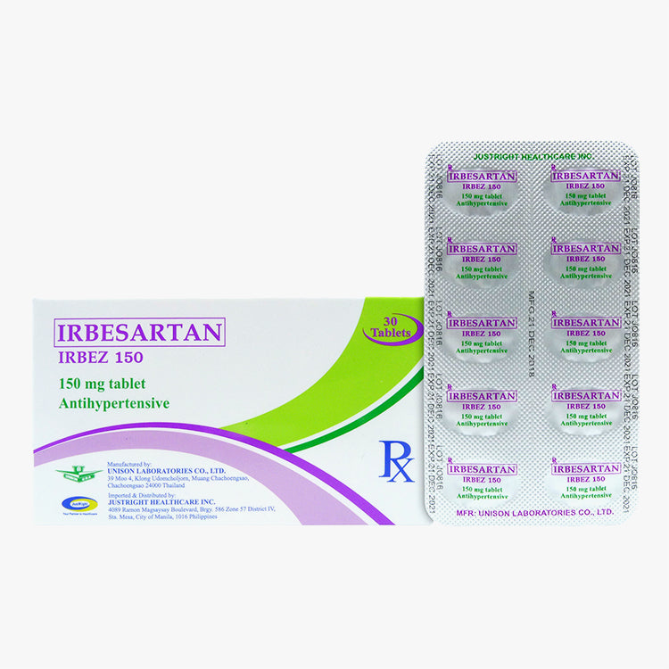 IRBEZ 150 Irbesartan 150mg Tablet 1's price in the Philippines | MedsGo ...