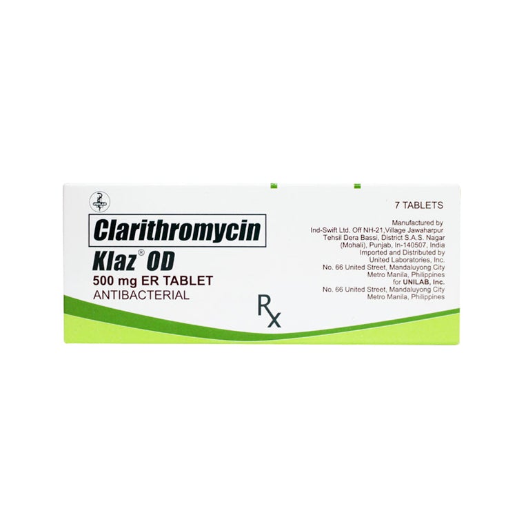 KLAZ OD Clarithromycin 500mg Extended-Release Tablet 1's price in the ...