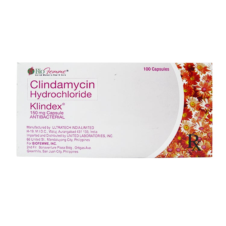 KLINDEX Clindamycin Hydrochloride 150mg Capsule 1's price in the ...