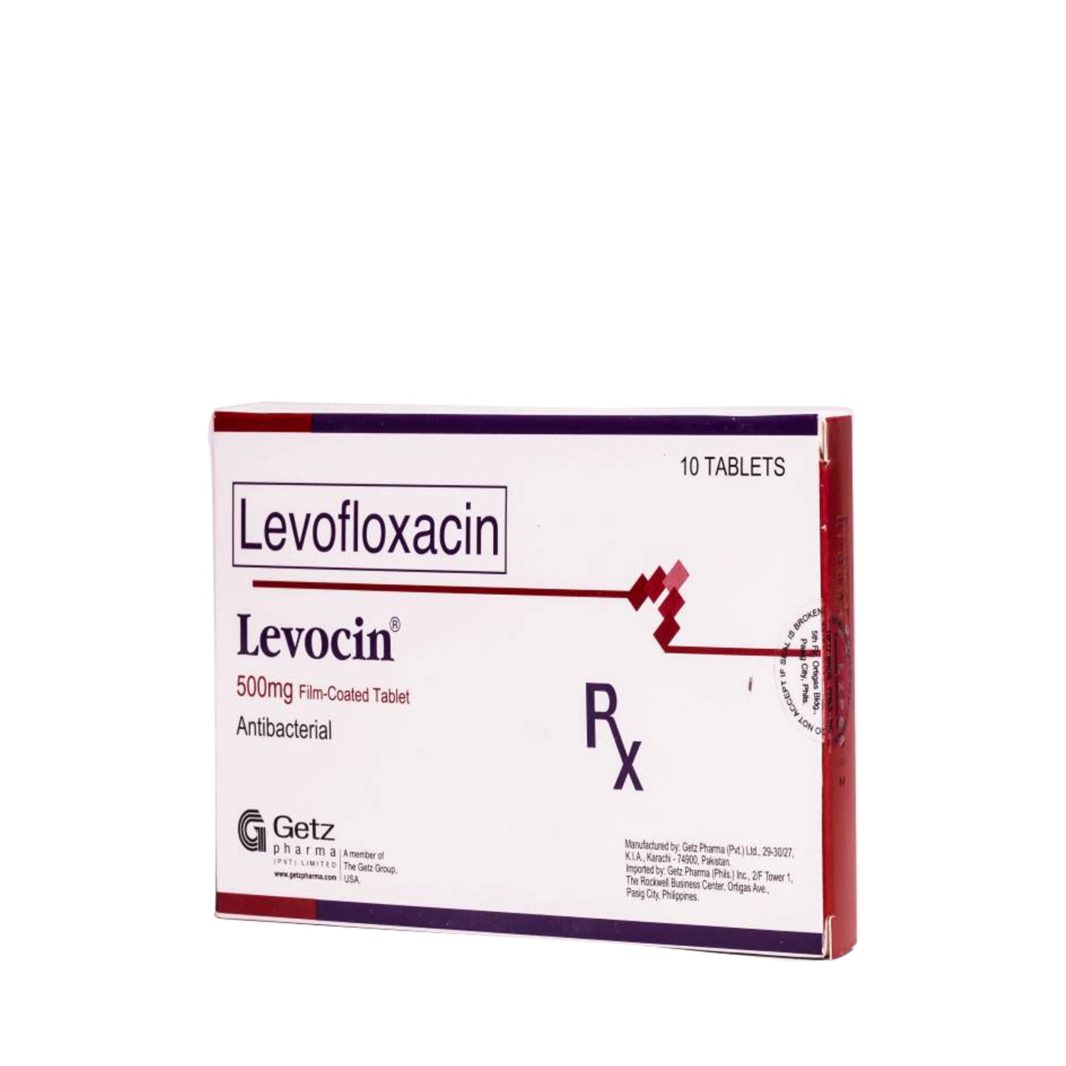 LEVOCIN Levofloxacin 500mg Film-Coated Tablet 1's price in the ...