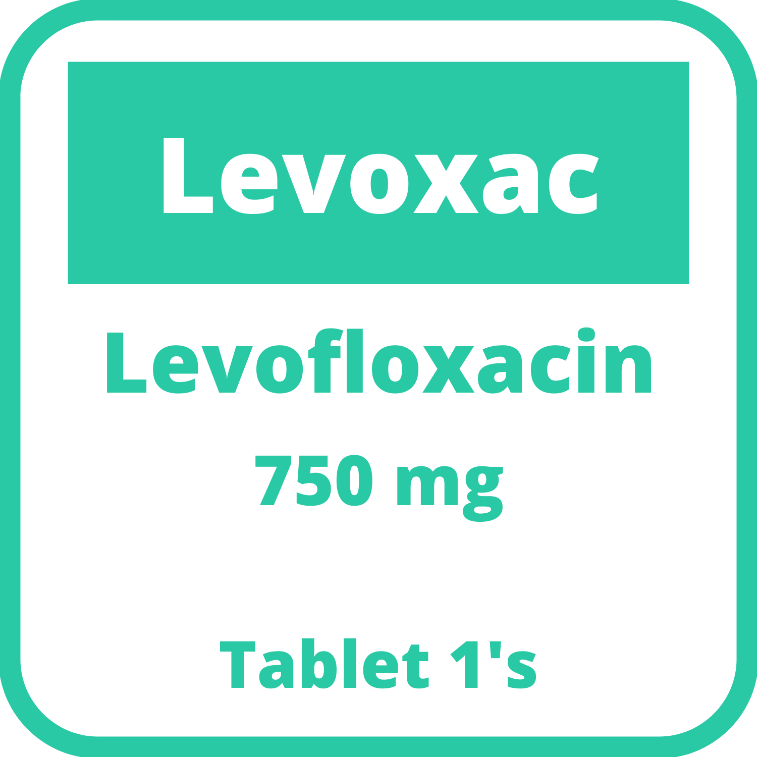 LEVOXAC Levofloxacin 750mg Film-Coated Tablet 1's price in the ...