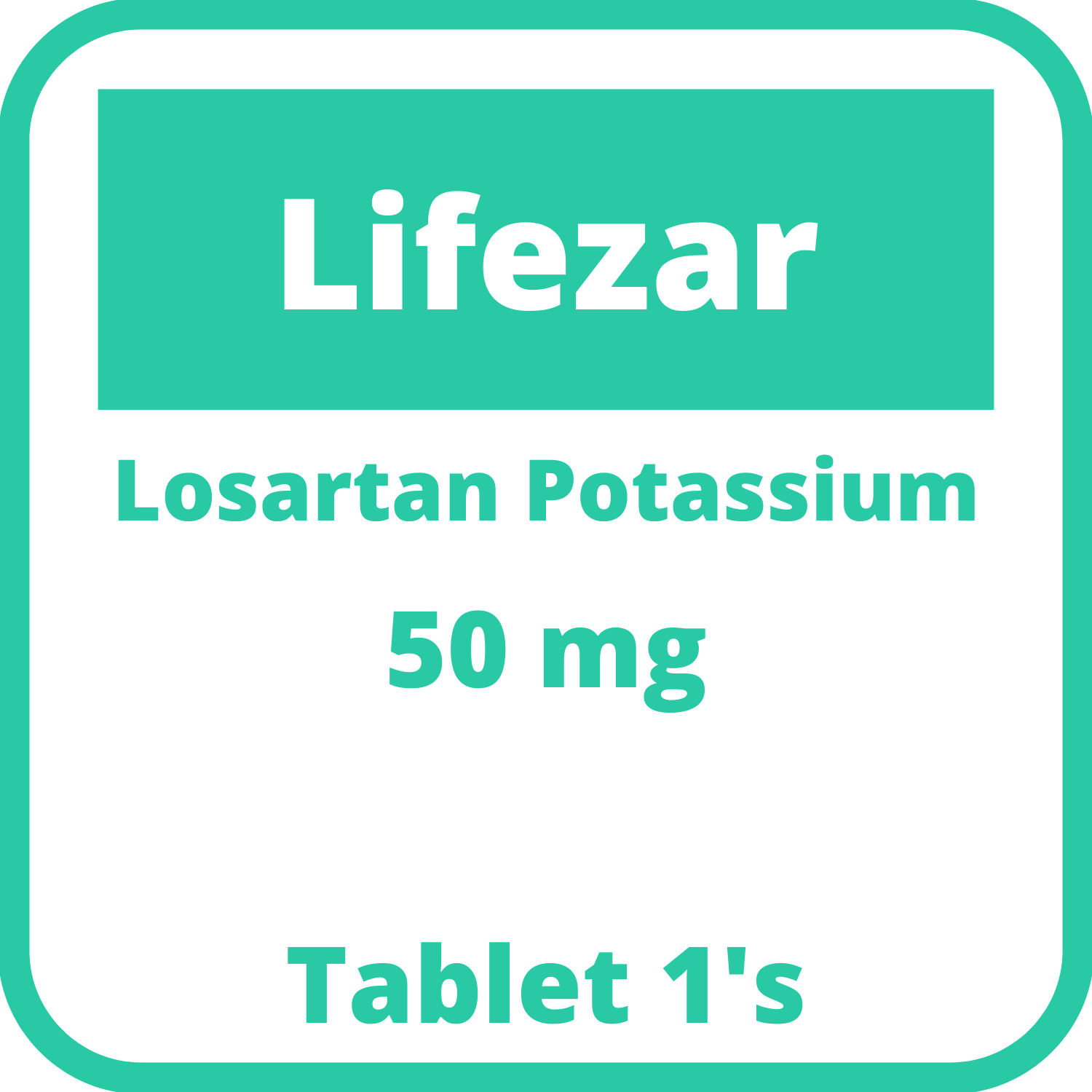 LIFEZAR Losartan Potassium 50mg Film-Coated Tablet 1's price in the ...