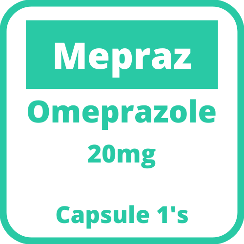 MEPRAZ Omeprazole 20mg Capsule 1's price in the Philippines | MedsGo ...