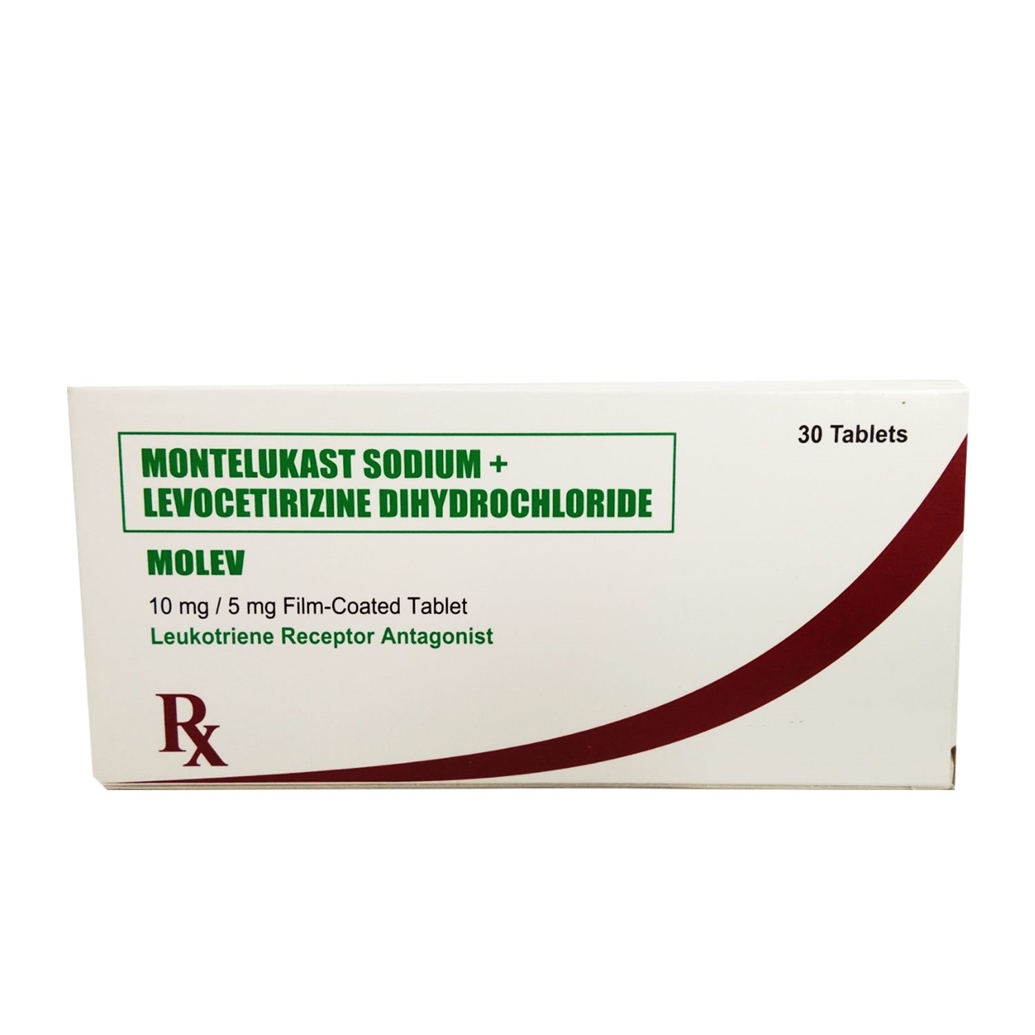 MOLEV Montelukast Sodium / Levocetirizine Dihydrochloride 10mg / 5mg ...