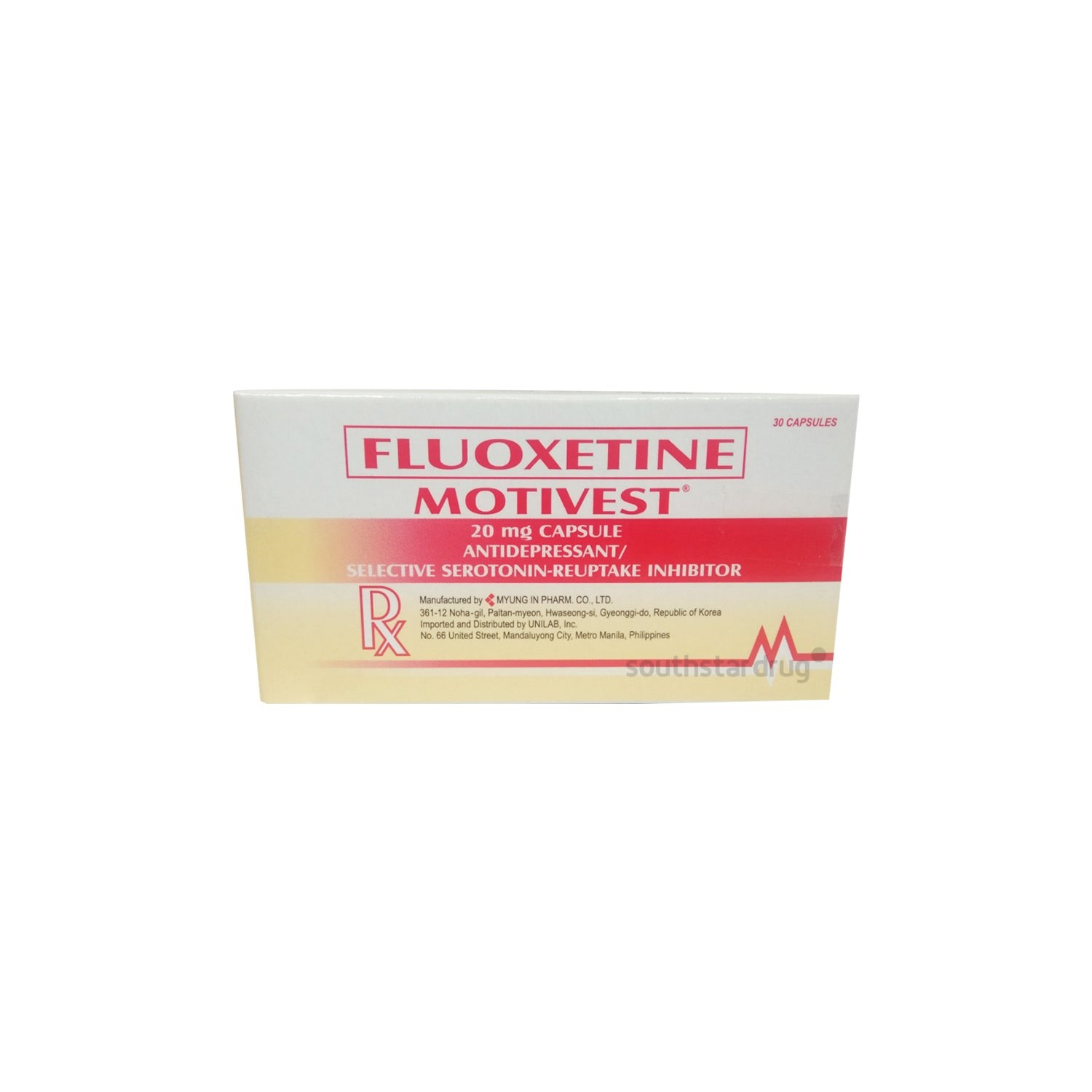 MOTIVEST Fluoxetine Hydrochloride 20mg Capsule 1's price in the ...