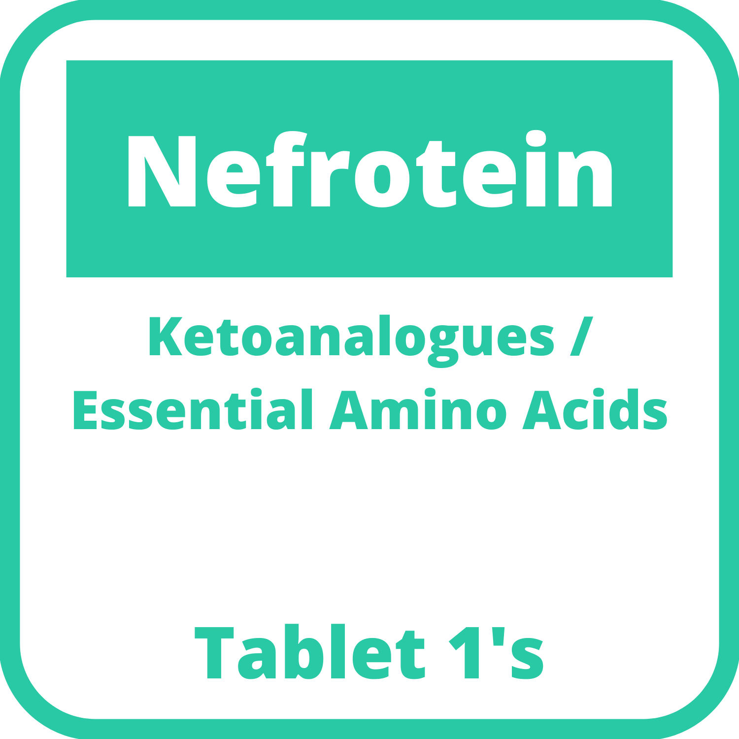 NEFROTEIN Ketoanalogues / Essential Amino Acids Film-Coated Tablet 1's ...