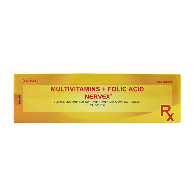 NERVEX Vitamin B Complex / Vitamin E Film-Coated Tablet 1's price in ...