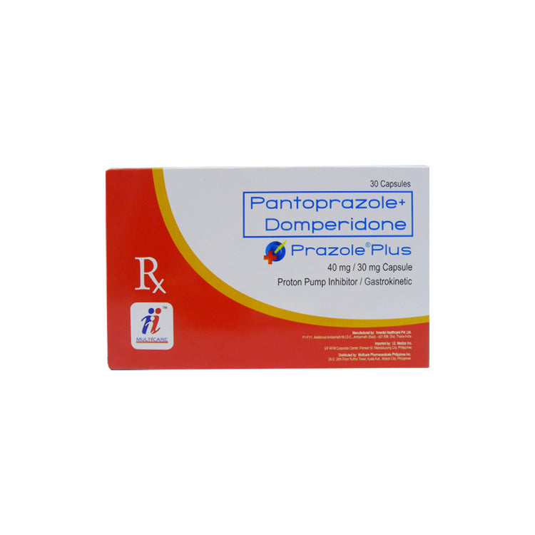 PRAZOLE PLUS Pantoprazole / Domperidone 40mg / 30mg Capsule 1's price ...