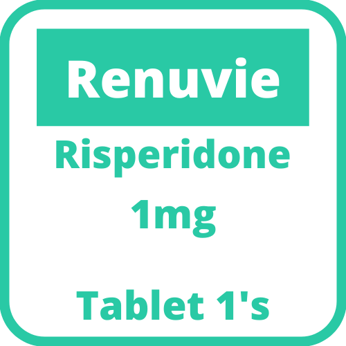 RENUVIE Risperidone 1mg Film-Coated Tablet 1's price in the Philippines ...