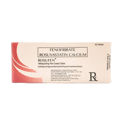 ROSUFEN Fenofibrate / Rosuvastatin Calcium 160mg / 20mg Film-Coated ...