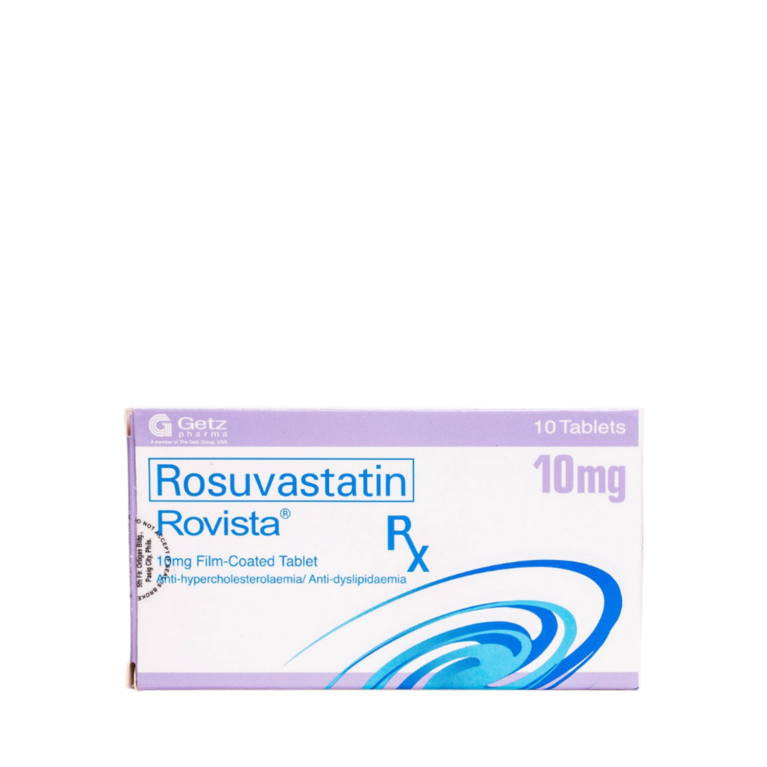 Buy Rovista rosuvastatin 10mg film-coated tablet 1's online with MedsGo ...