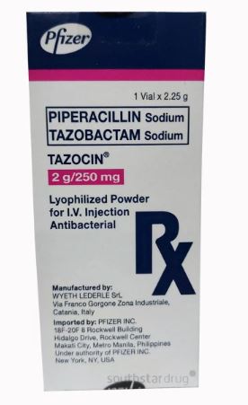 TAZOCIN Piperacillin / Tazobactam 2g / 250mg Lyophilized Powder for IV ...