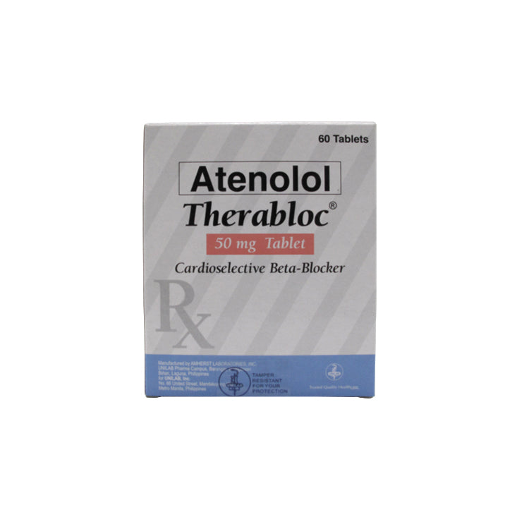 THERABLOC Atenolol 50mg Tablet 1's price in the Philippines | MedsGo ...