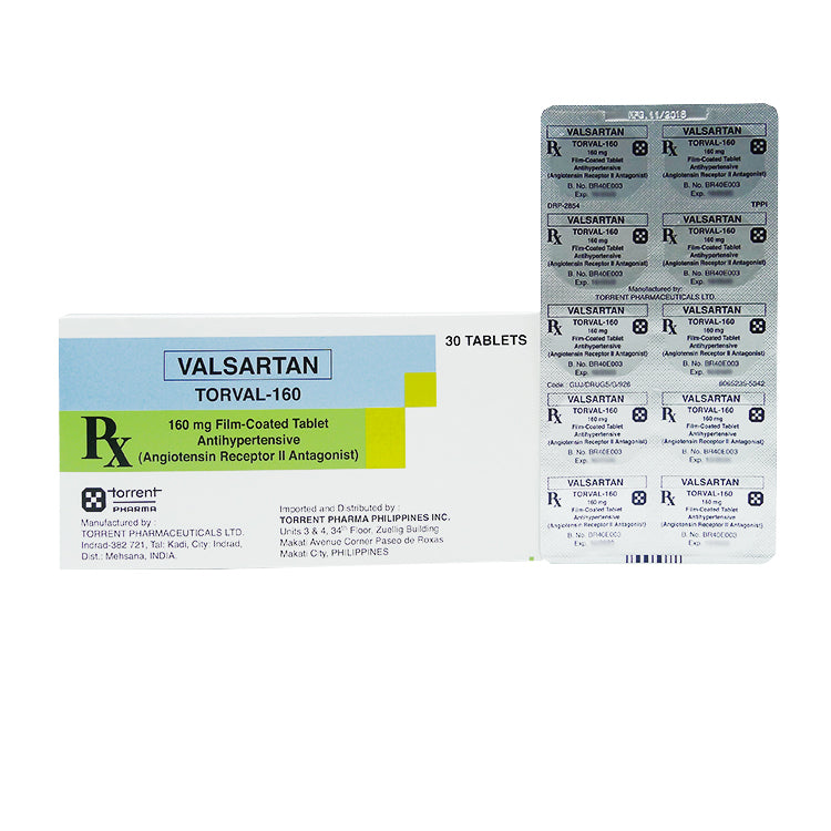 TORVAL-160 Valsartan 160mg Film-Coated Tablet 1's price in the ...